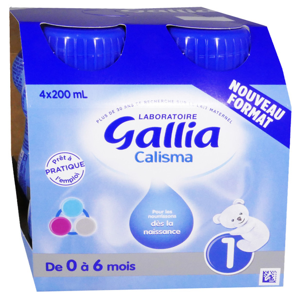 GALLIA 1 CALISMA 0-6 MOIS 4 X 200 ML