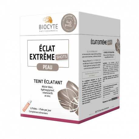 BIOCYTE ECLAT EXTREME SHOTS PEAU 12 FIOLES