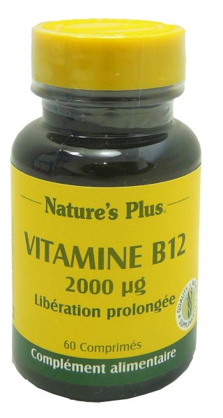 NATURE'S PLUS VITAMINE B12 60 COMPRIMES