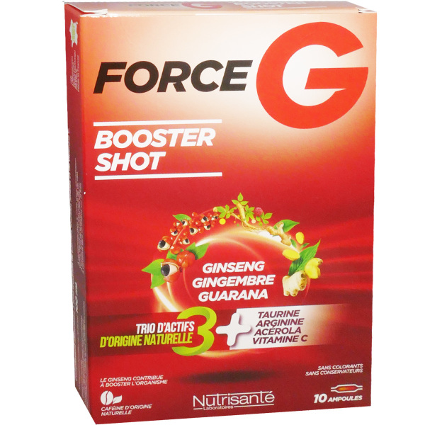 NSFP FORCE G BOOSTER SHOT 10 AMPOULES 3 TRIO D'ACTIFS
