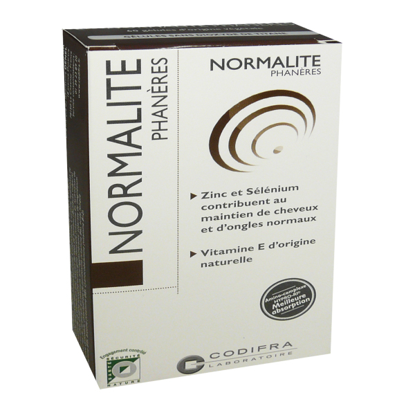 CODIFRA NORMALITE PHANERES CHEVEUX ET ONGLES 60 GELULES