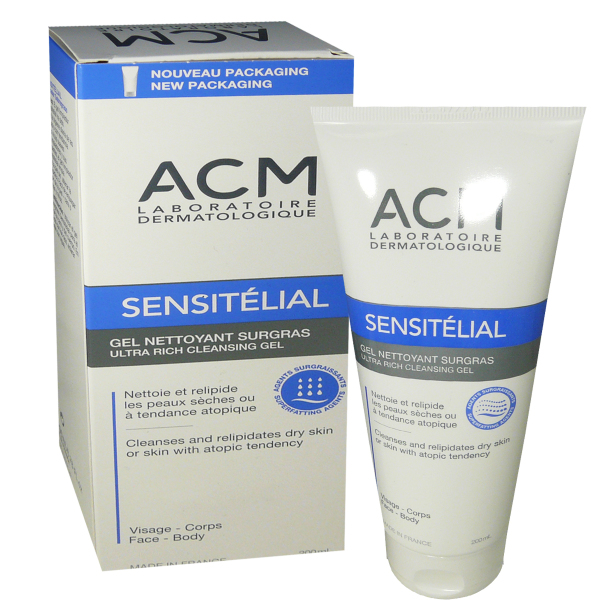 ACM SENSITELIAL GEL NETTOYANT SURGRAS 200ML