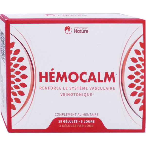 HEMOCALM PHARMA NATURE 15 COMPRIMES