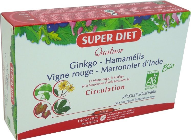 SUPER DIET QUATUOR BIO CIRCULATION 20 AMPOULES