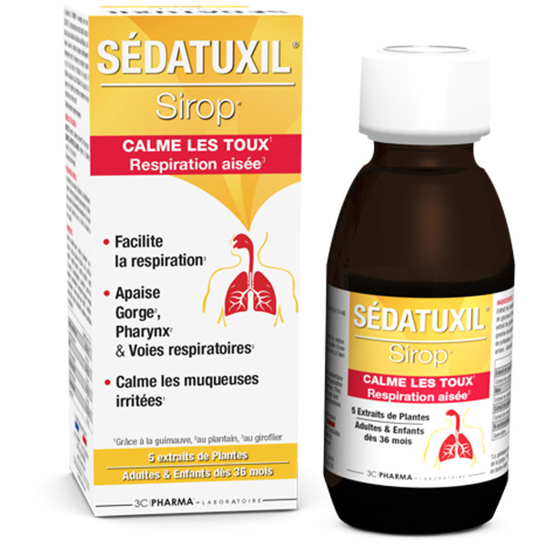 SEDATUXIL SIROP CALME TOUS TYPES DE TOUX 125ML