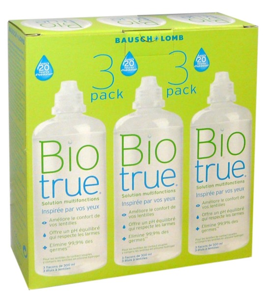 BIO TRUE SOLUTION MULTIFONCTIONS LOT DE 3X300ML