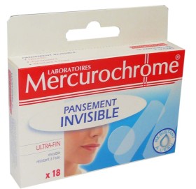 MERCUROCHROME PANSEMENTS INVISIBLE X18